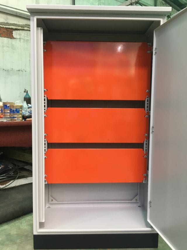 Industrial electrical cabinet with 2 layers of doors | Quan Pham