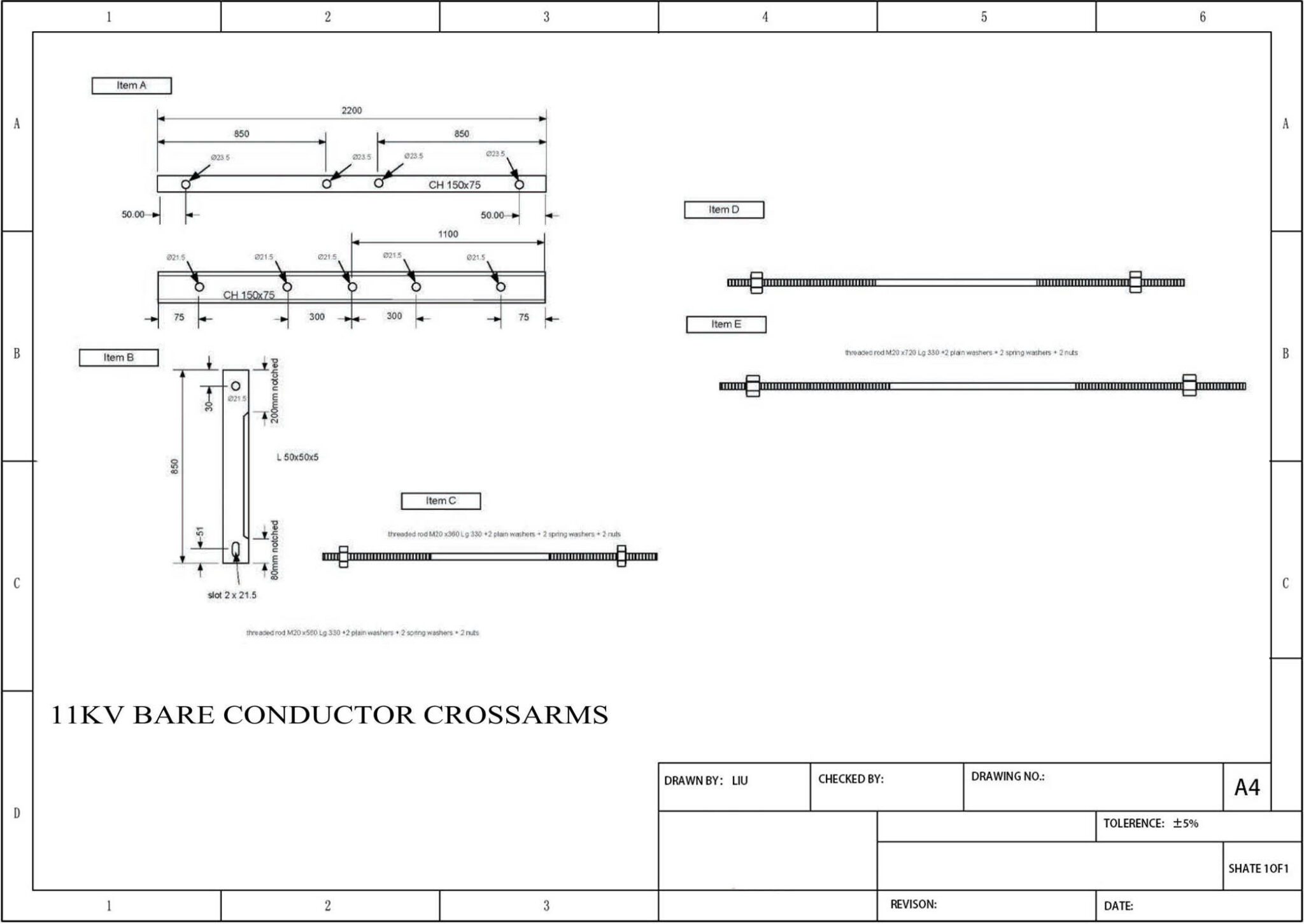 Power Pole Cross Arm | Quan Pham